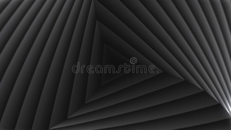 Seamless Loop Abstract Triangle Infinity Zoom Black and White ...