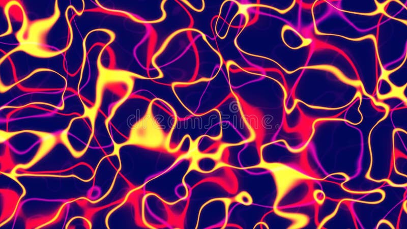 Seamless Loop of Animation of Glowing Lines Background. Stock Footage ...
