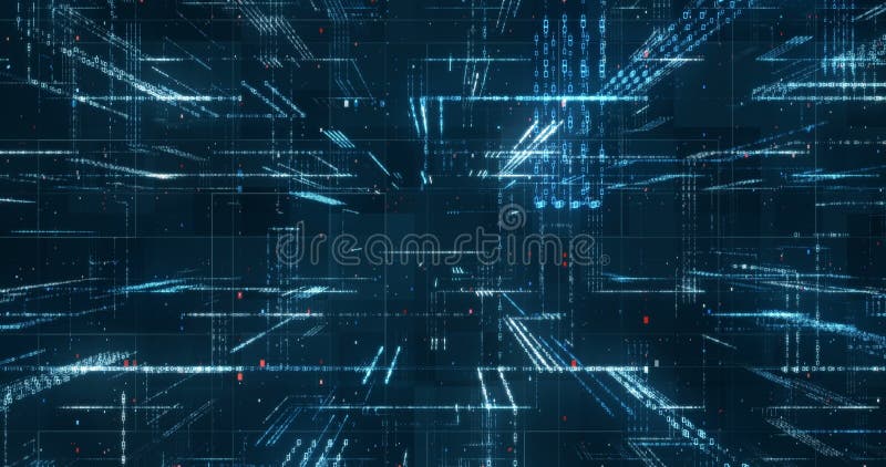 Digital Binary Code Network Spin Fly-through Stock Footage - Video of network, digital: 170130854