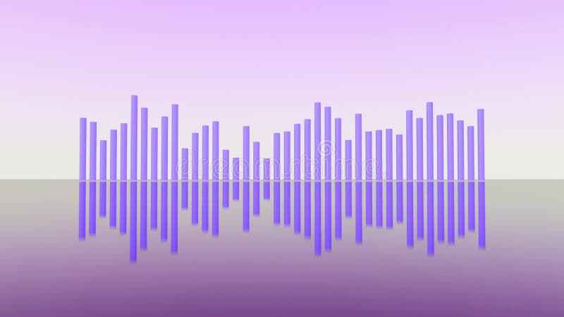 Seamless Loop Audio Spectrum Visualizer. Soundwave Effect. Music ...