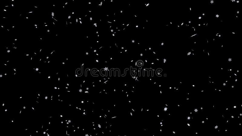 Seamless Loop Blizzard Heavy Storm Falling Small Snow Snowflakes ...