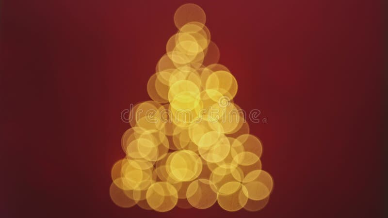 Seamless Loop of Blurry Christmas Lights in the Shape of Christmas Tree ...