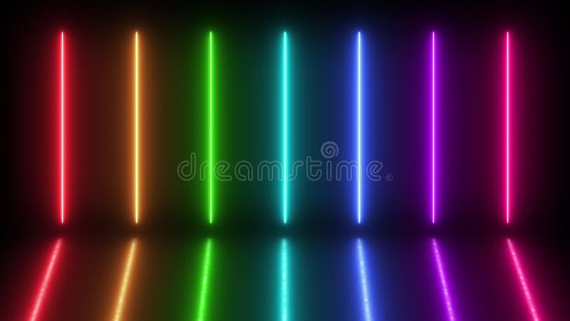 Seamless Loop Colorful Flicker Neon Light Technology VJ Loop Dancing ...