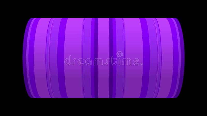 Seamless Loop 3D Animation of a Cylinder Shape with Moving Pattern for ...