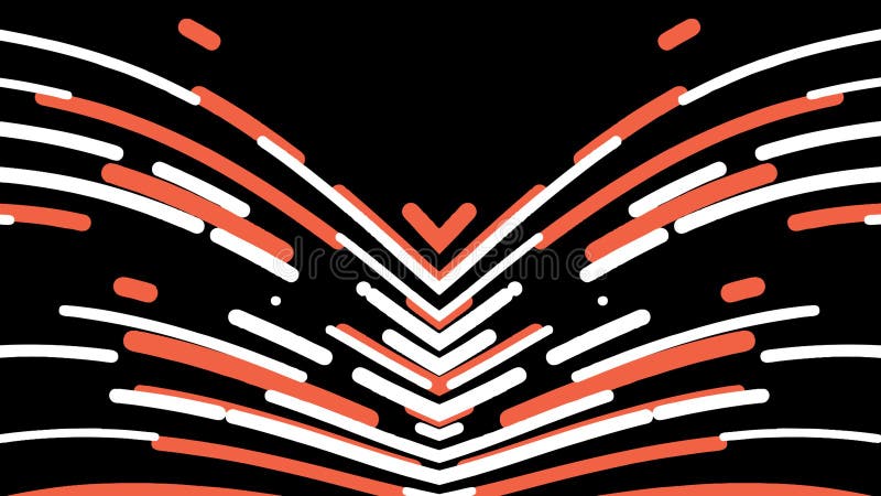 Seamless Loop of 2D Animation of Horizontal Lines Streaming Across the ...