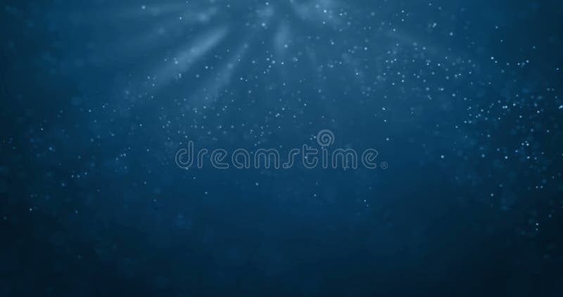 Light Rays, Seamless Loop of Deep Blue Ocean Waves from Underwater ...