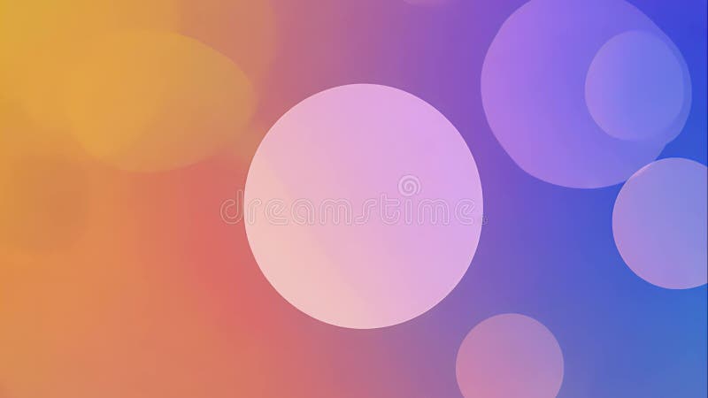 Seamless Loop of Dynamic Circles with Soft Edges, Overlaid on a Vivid ...