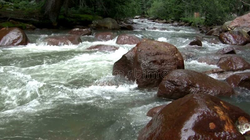 (Seamless Loop) Flowing Water Over Big Boulders Stock Video - Video of ...