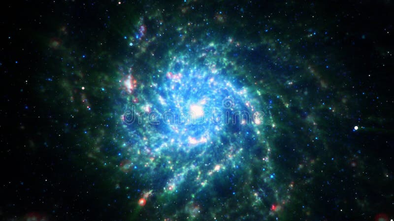 Galaxy Exploration through Outer Space Towards Glowing Milky Way Galaxy ...