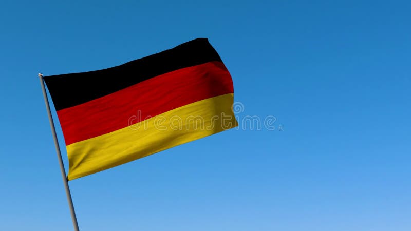 Seamless Loop of Germany Flag Waving in the Wind. Stock Footage - Video ...