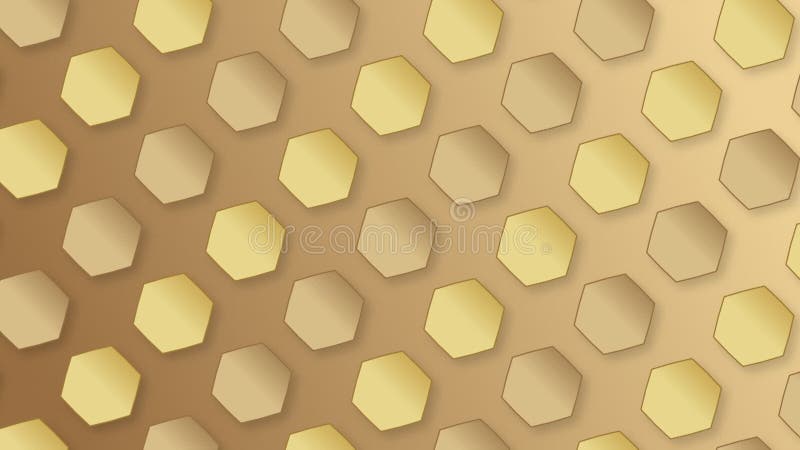 Loop Hexagon Grid Neon Light Background 3D Render Stock Video - Video ...