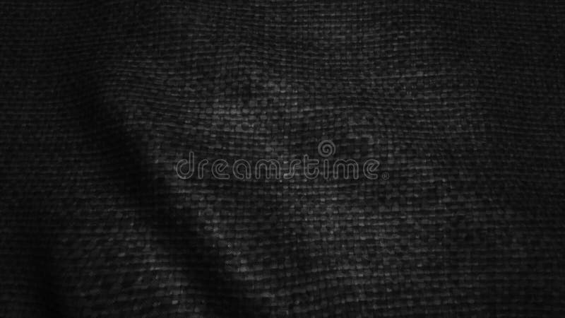 Seamless Loop with Highly Detailed Black Fabric Texture Stock ...