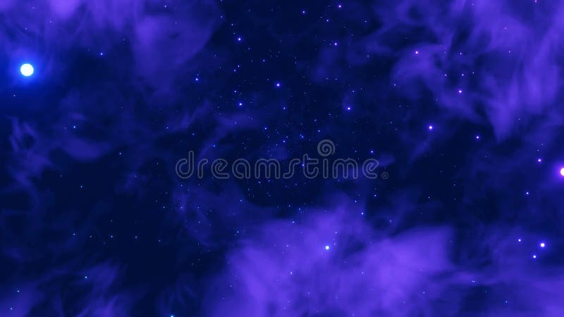 Seamless Loop 4K Animation of Flying through Glowing Nebula and Stars ...