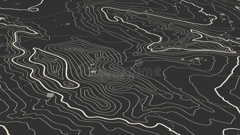 Red Topography Seamless Loop 4k. Geography Concept Abstract Wave ...