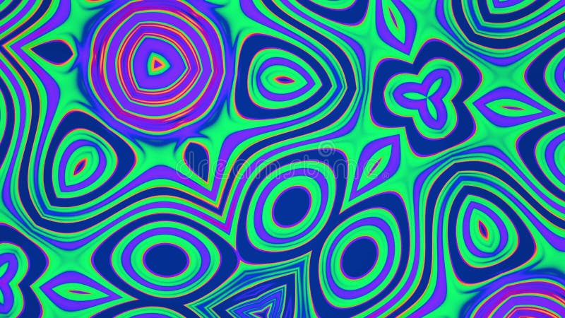 Seamless Loop Moving Random Wave Texture. Psychedelic Wavy Animated ...