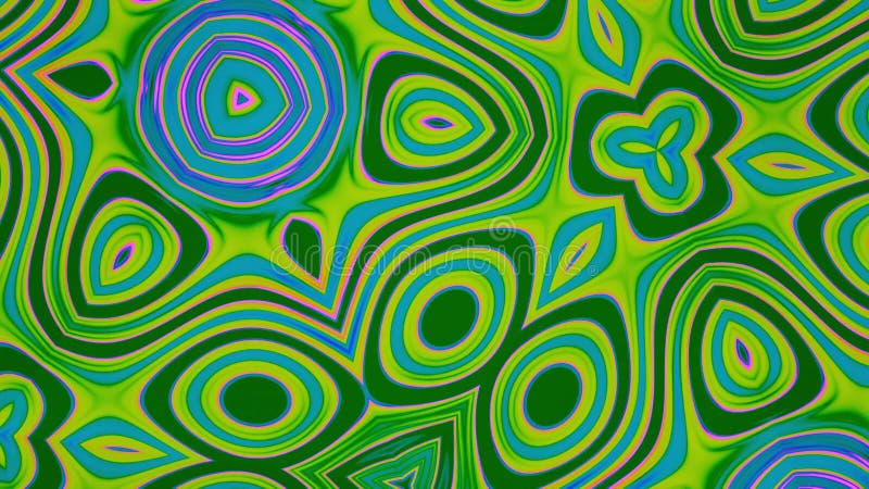 Seamless Loop Moving Random Wave Texture. Psychedelic Wavy Animated ...