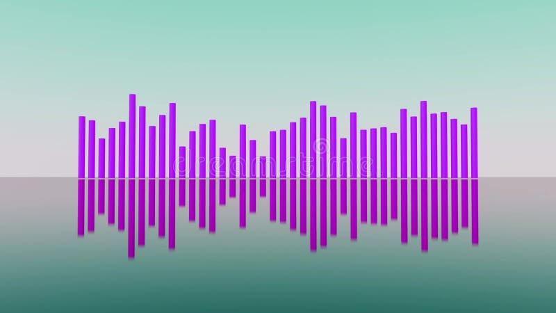 Seamless Loop Multicolored Audio Spectrum Visualizer. Soundwave Effect ...