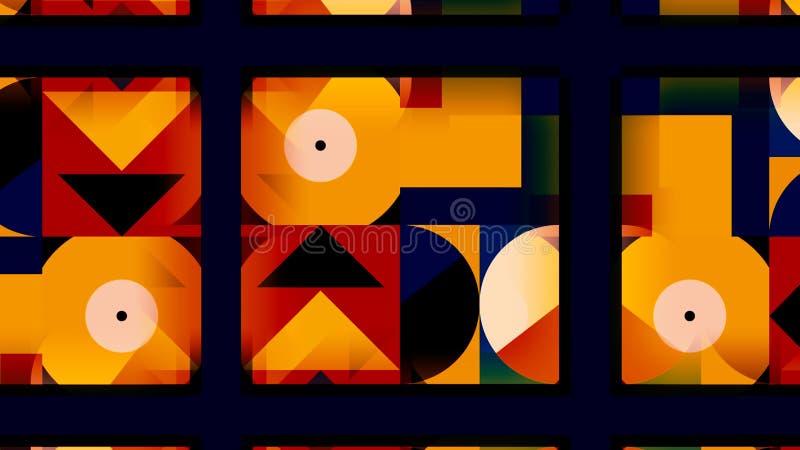 Seamless Loop Rhythmic Motion of Flat Bright Figures, Seamless Loop ...