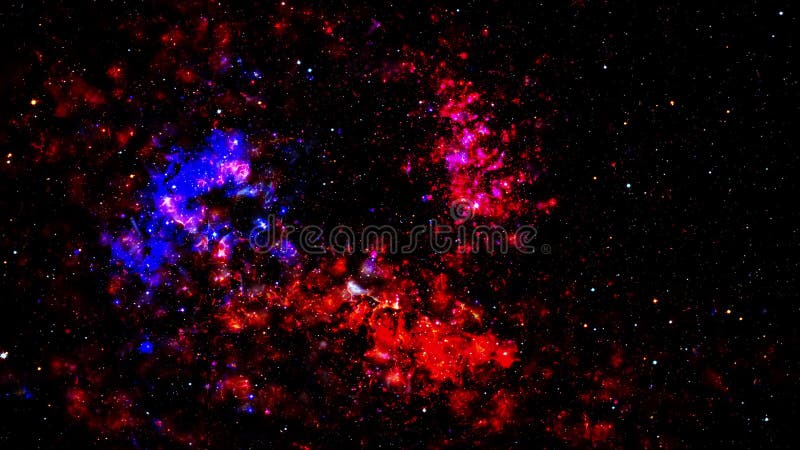 Seamless Loop Space Exploration Mystery Flickering Glowing Nebula Cloud ...