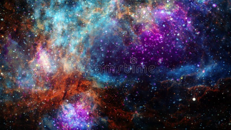 Seamless Loop Space Flight into NGC 6357 Diffuse Nebula Star Field ...