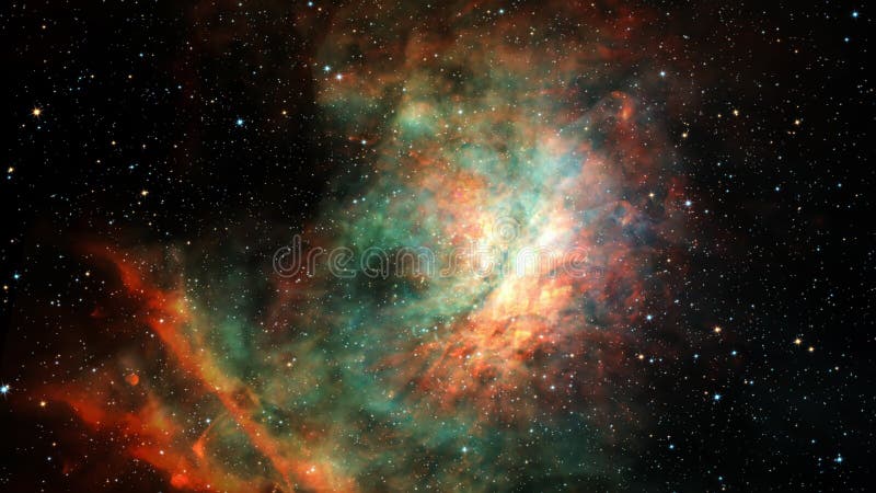 Seamless Loop Space Journey through Star Field and Space Nabulae into ...