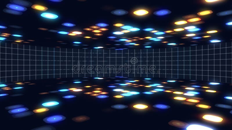 Seamless Loop Square Lights Disco Bar Light Digital Technology ...