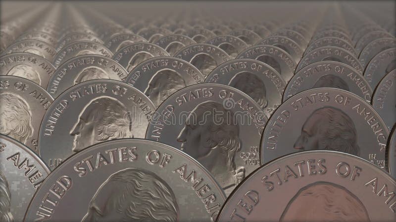 Seamless Loop of Stacks of Coins. Stock Footage - Video of metal ...