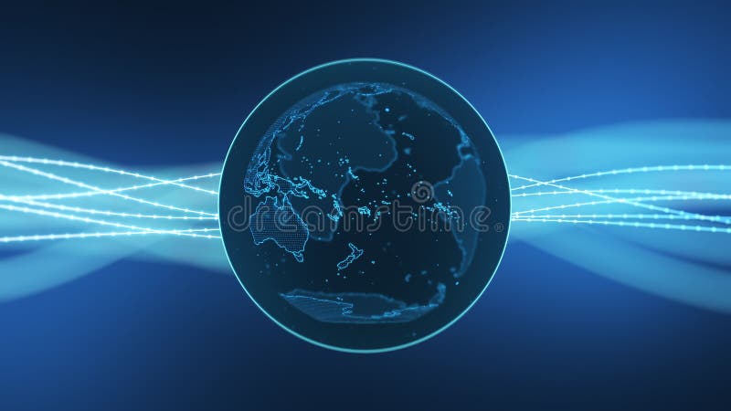 4k Data Line Stream Network Background Loop Animation Stock Footage