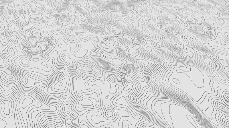 Red Topography Seamless Loop 4k. Geography Concept Abstract Wave ...