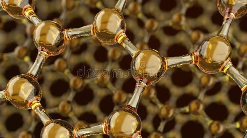 Seamless Looped Molecule or Atom in a Science or Medical Background ...