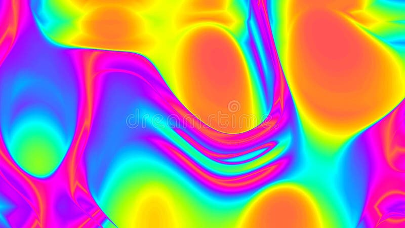 Seamless Abstract Neon Fluid Loop – Vibrant Holographic Motion Background Stock Footage - Video ...