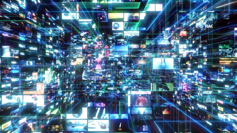 Technology Interface Computer Data Digital Screen Stock Footage - Video ...