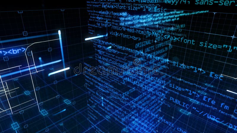 Technology Interface Computer Data Screen GUI Stock Video - Video of ...