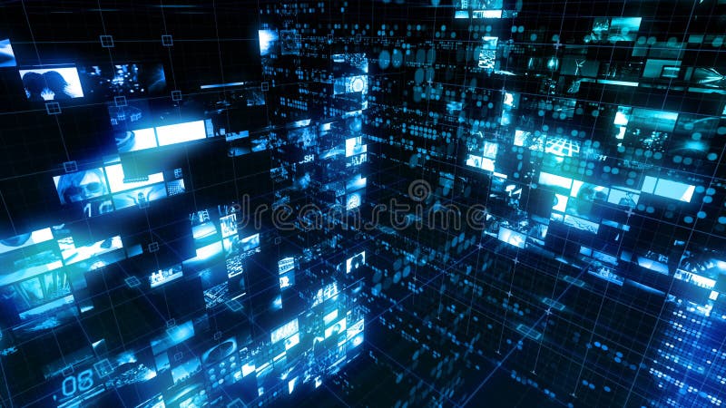 Technology Interface Computer Data Screen GUI Stock Video - Video of ...