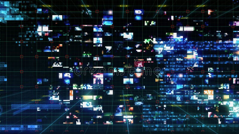 Technology Interface Computer Data Digital Screen Stock Video - Video ...