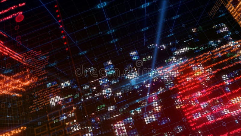 Technology Interface Computer Data Screen GUI Stock Video - Video of ...