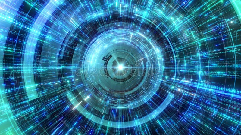 Technology Circuits Computer Data Digital Screen Stock Video - Video of ...