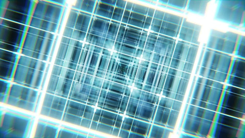 Glowing Blue Grid Layers 3D Camera Loop Animation 4K 60 Fps Stock ...