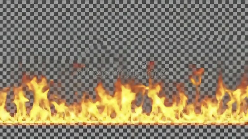 Seamless Looping Fire Animation on Transparent Background for Visual ...
