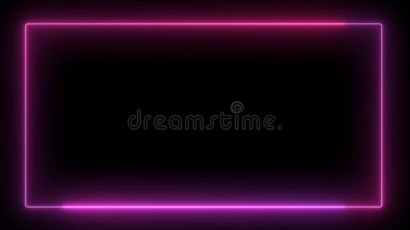 Seamless Looping Lightning Neon Energy Frame Stock Footage - Video of ...