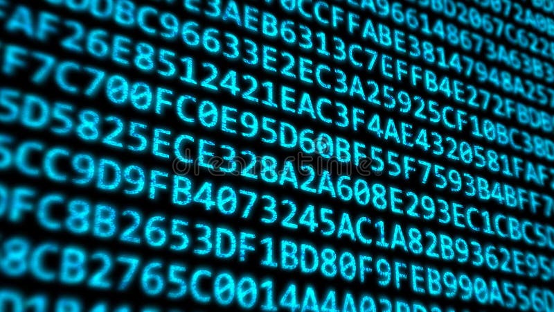 Hexadecimal Program Code Scrolling Stock Footage - Video of binary, protocol: 55734808