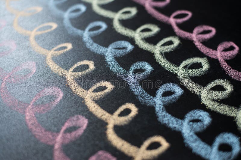 Seamless Loops Pattern. Different Colors Stock Photo - Image of lines ...