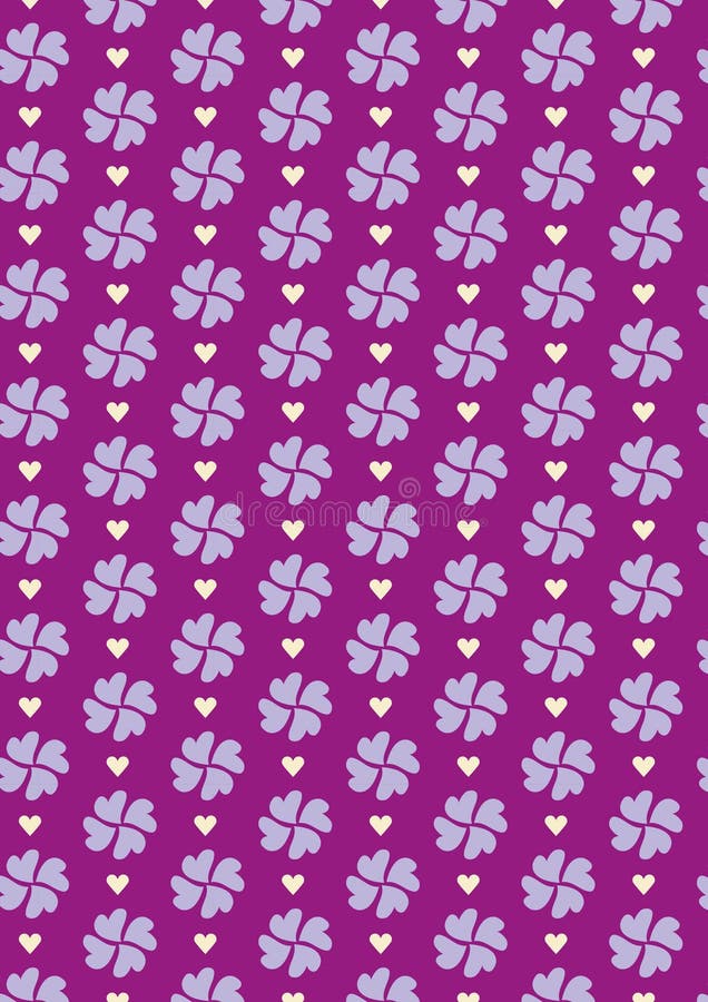 Seamless Love Pattern Background with Hearts. Vector Repeating Texture ...