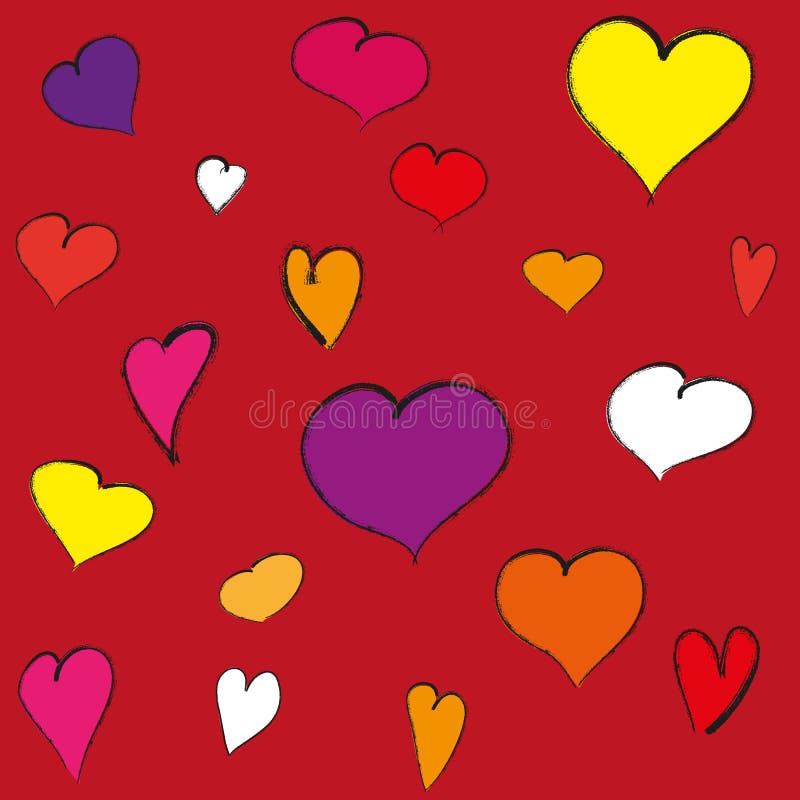 Seamless love pattern stock vector. Illustration of pattern - 36593437