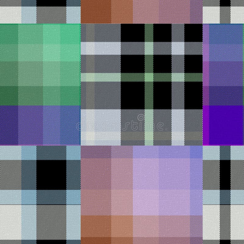 Seamless Madras Patchwork Plaid Cotton Pattern. Tileable Quilting ...