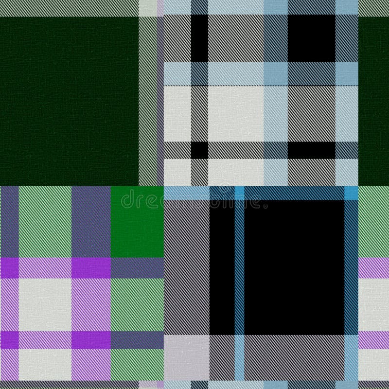 Seamless Madras Patchwork Plaid Cotton Pattern. Tileable Quilting ...