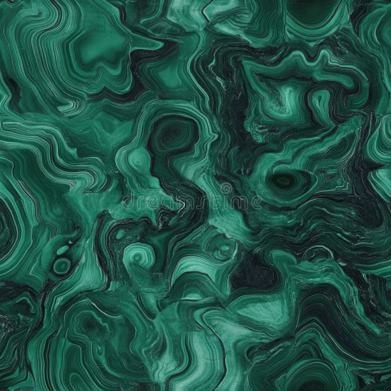 Seamless Malachite Texture with Intricate Patterns Stock Photo - Image ...