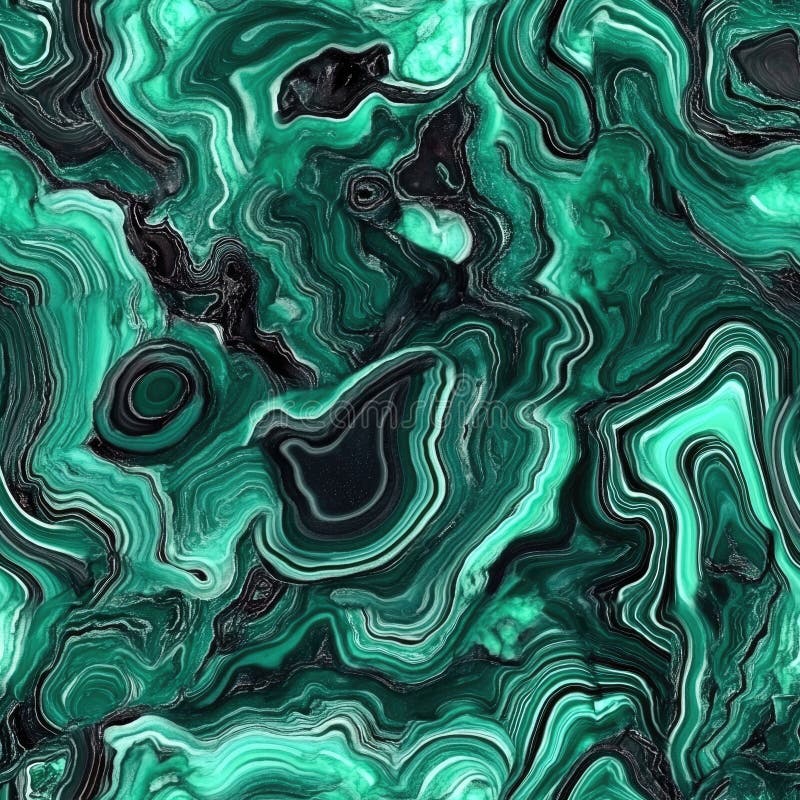 Seamless Malachite Texture with Intricate Patterns Stock Photo - Image ...