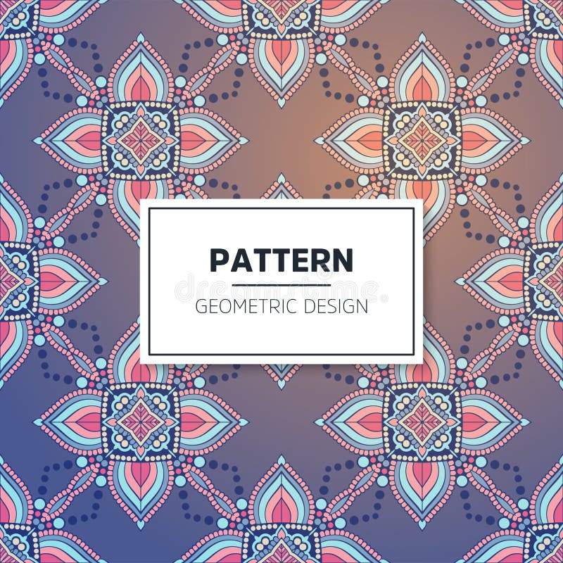 Seamless Mandala Islamic Pattern. Vintage Elements Stock Vector ...