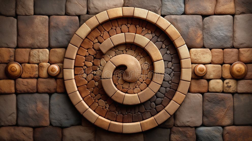 Seamless Mandala Pattern of Fossil Bones and Teeth Spiraling in ...